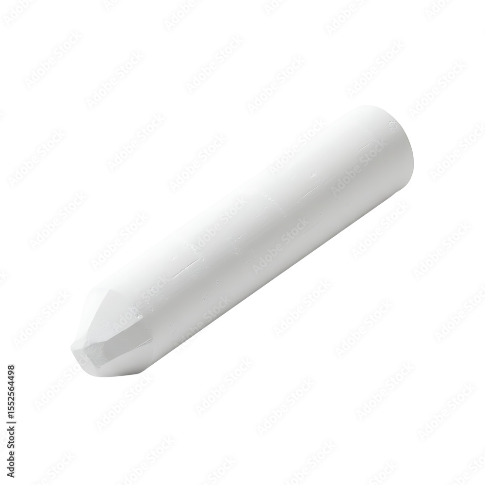 A piece of white chalk isolated on transparent background Stock Photo ...