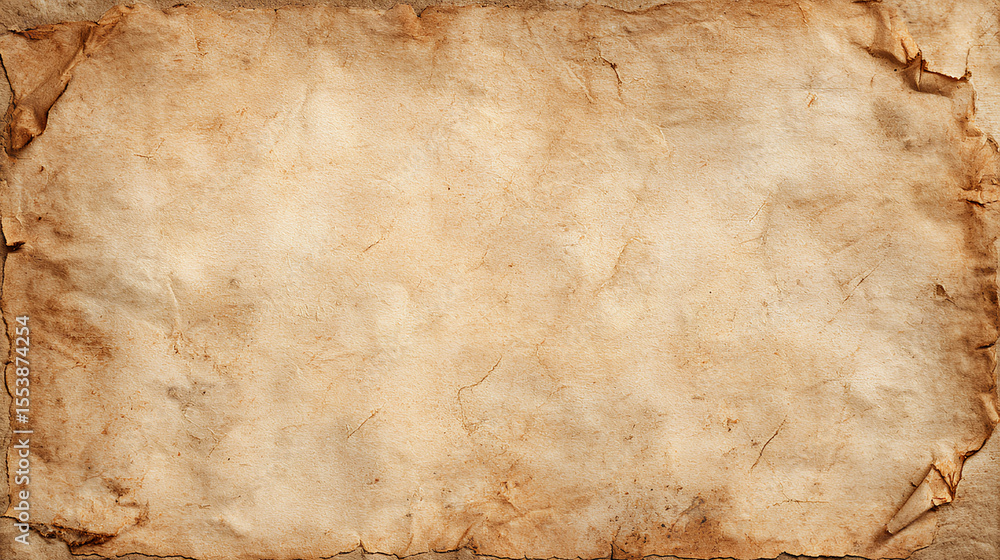 Old vintage worn parchment. Background texture of antique ancient paper ...