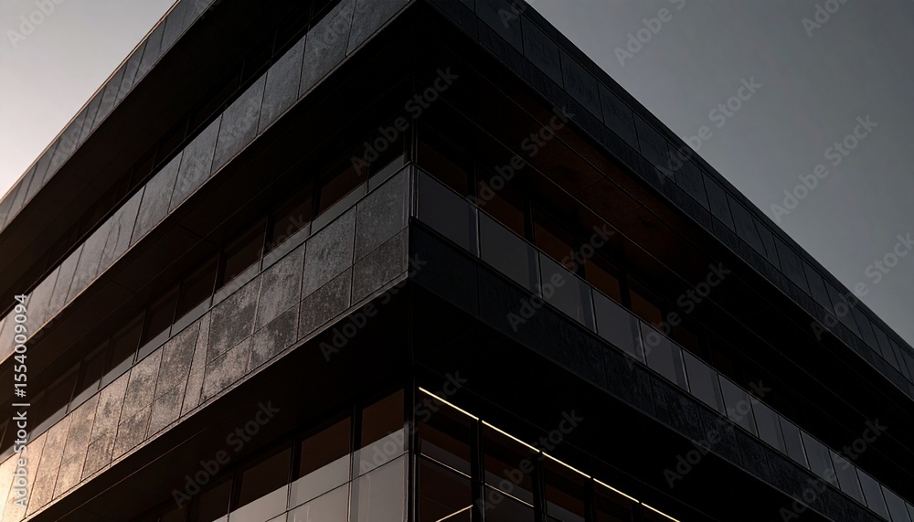Exploded facade layers reveal textures of luxury architecture — glass ...
