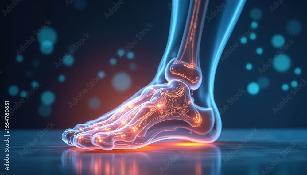 Illustration Stock Exploring the Fascinating Anatomy of the Human Foot ...