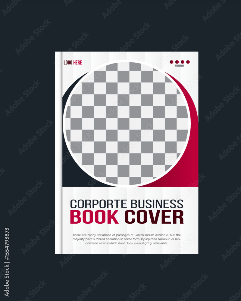 Vektor Professional Business book cover 2050, new annual report, print ...