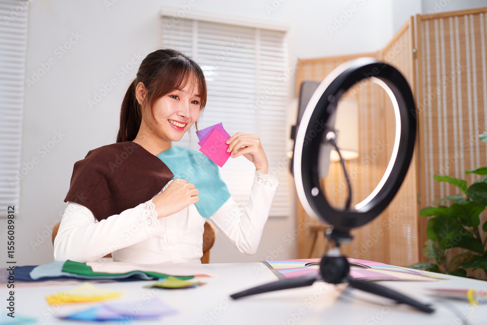 Asian Woman Personal Color Analysis Coaching Online Class Consultation ...