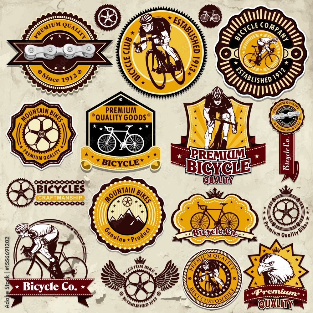 Classic Retro Banners, Emblems, and Tags.Retro and vintage design ...