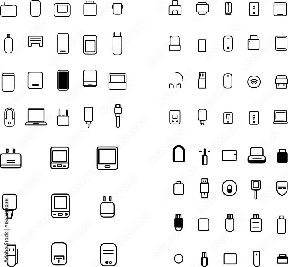 USB icons USB drive USB symbol flash drive USB port data transfer USB ...