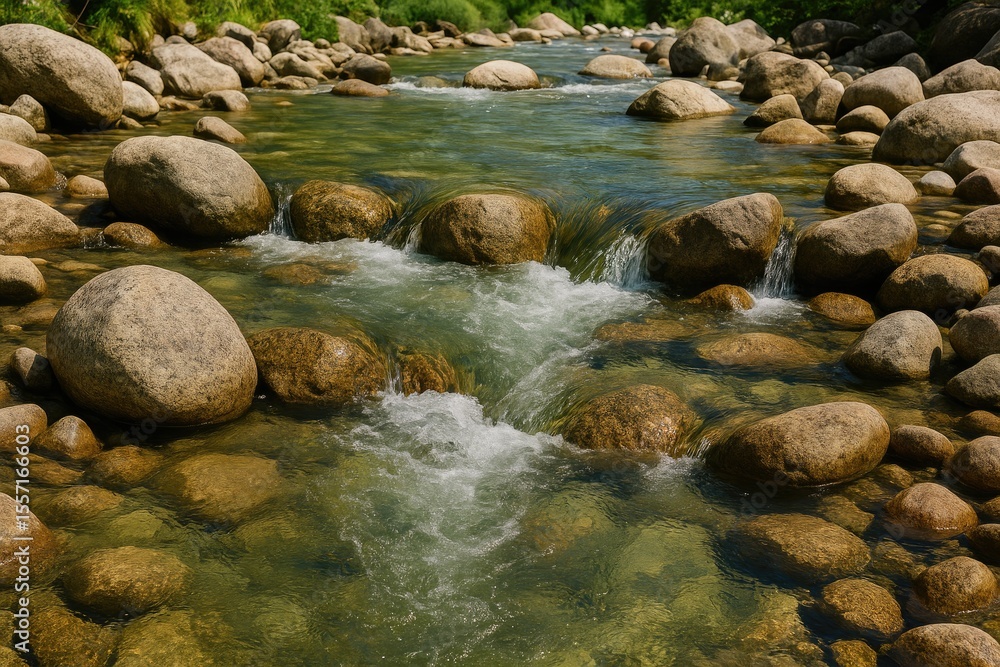 Streams and Rivers: The Role of Water and Rocks Stock Photo | Adobe Stock