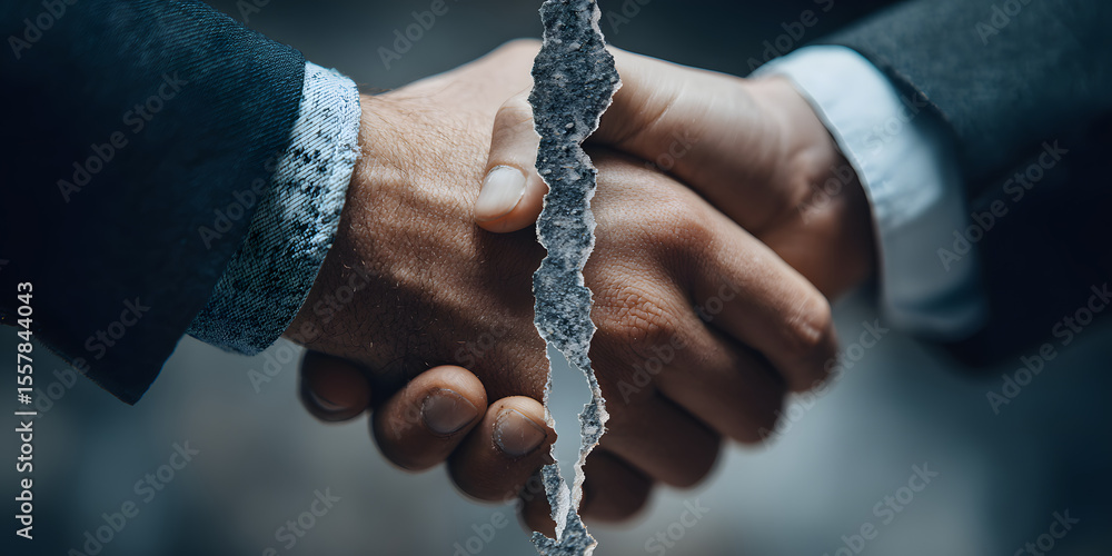 Broken Partnership: The symbolic representation of a fractured business ...