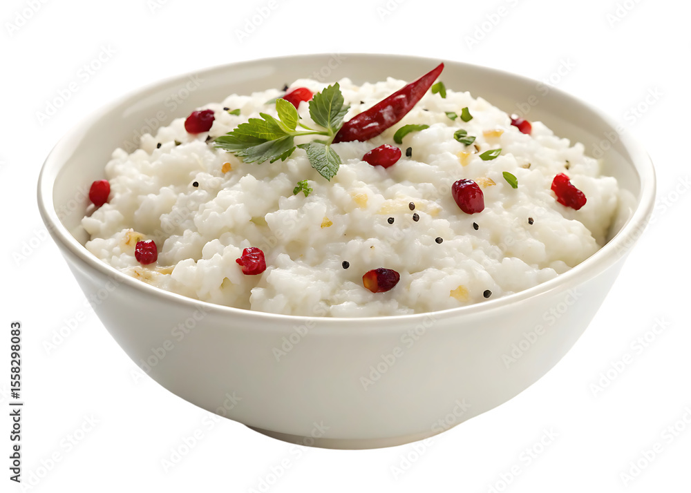 curd rice in a bowl Stock Photo | Adobe Stock