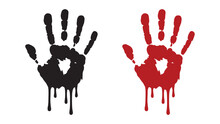 Bloody Hand Print Free Stock Photo - Public Domain Pictures