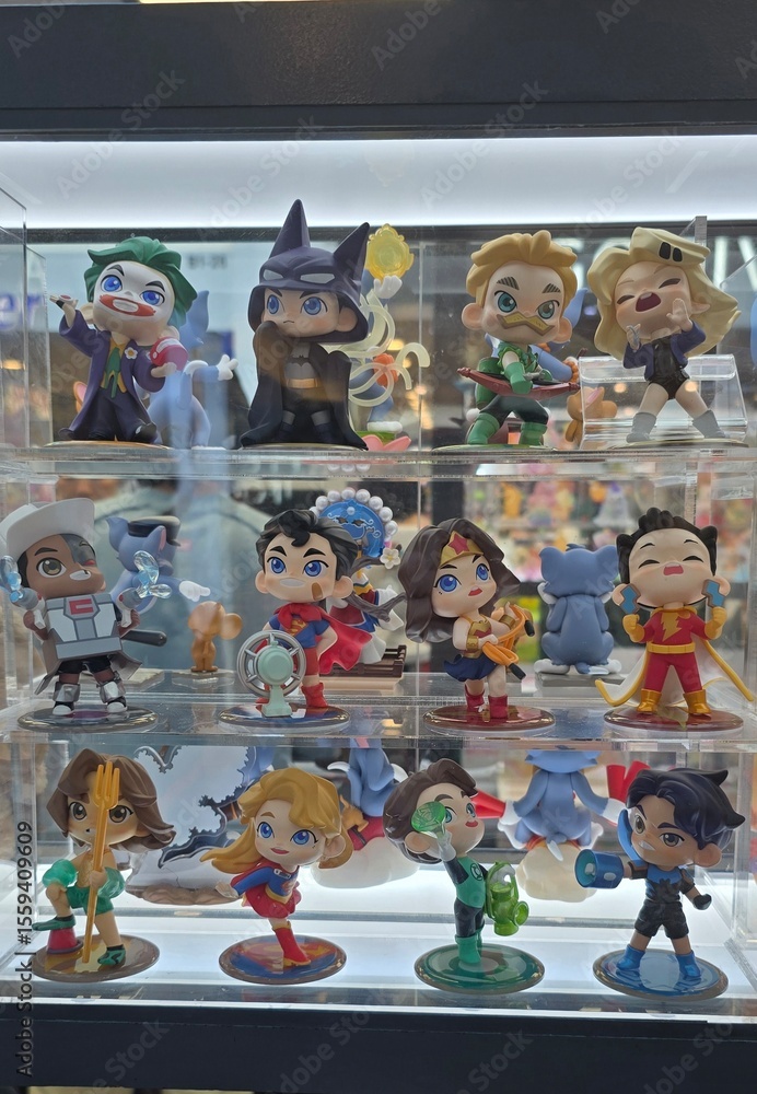 May 2025, Singapore: Pop Mart DC Superheroes figures, Superman, Wonder ...