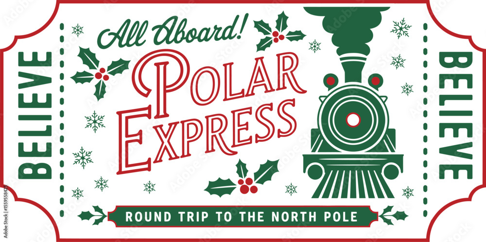 Polar Express Ticket svg, Polar Express png, Christmas sign svg, All ...