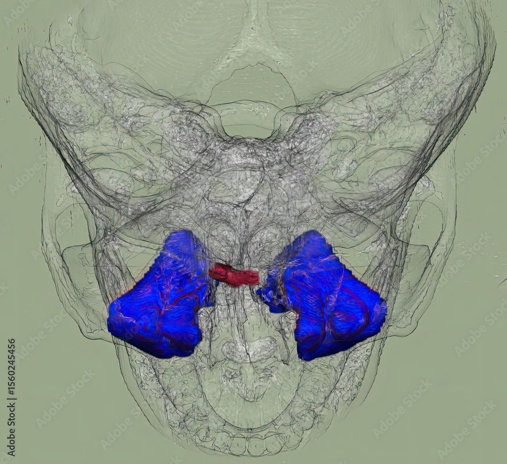 Visualization of Paranasal Sinuses Anatomy and Maxillary and Ethmoid Sinuses in 3D CT Scan ...