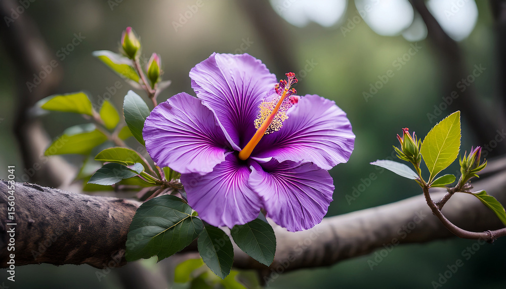 hibiscus purple flower australian native hibiscus with purple flowers ...