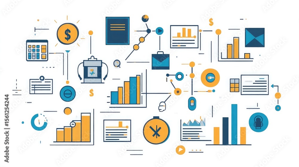 Business model infographics illustrating revenue streams operational ...