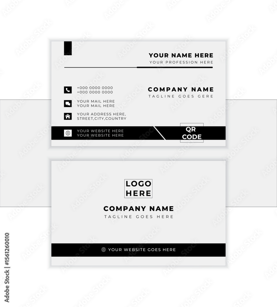 Modern exclusive business card Design Template. new attractive shapes ...