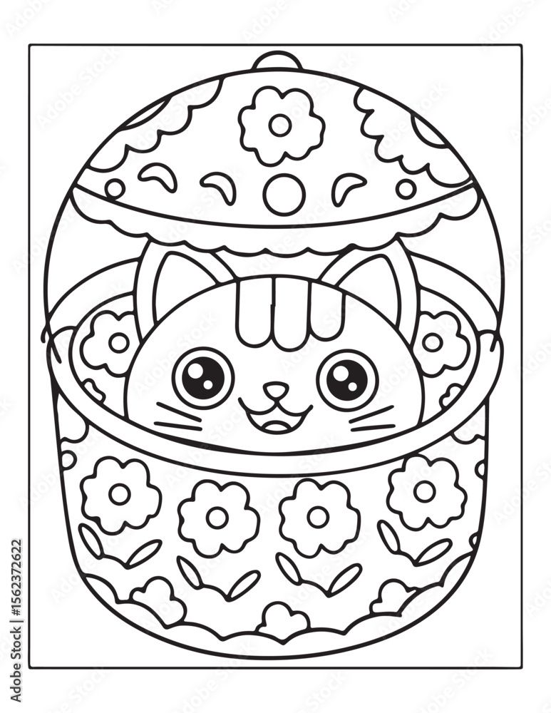 Cute Kawaii Coloring Pages – Fun and Easy Printable Line Art for Kids ...
