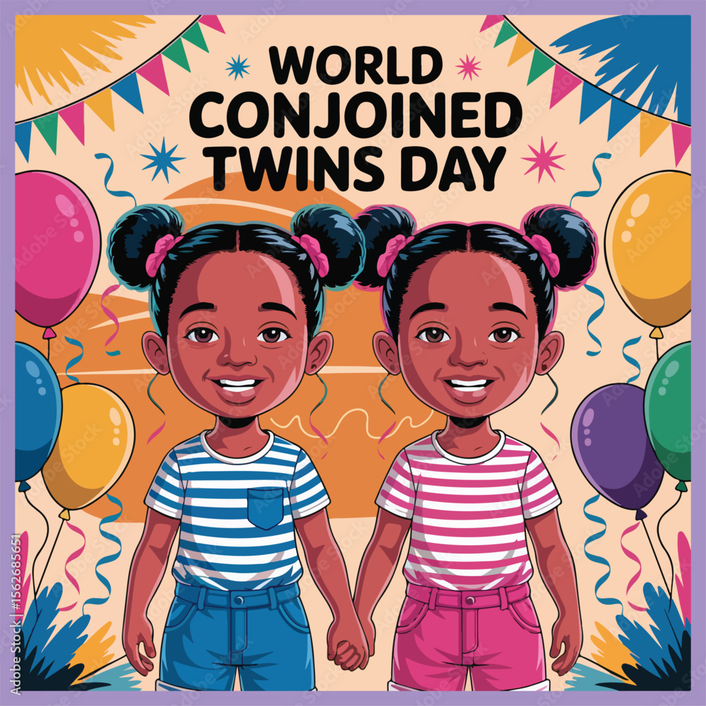 "Celebrate unity and strength on World Conjoined Twins Day, honoring ...