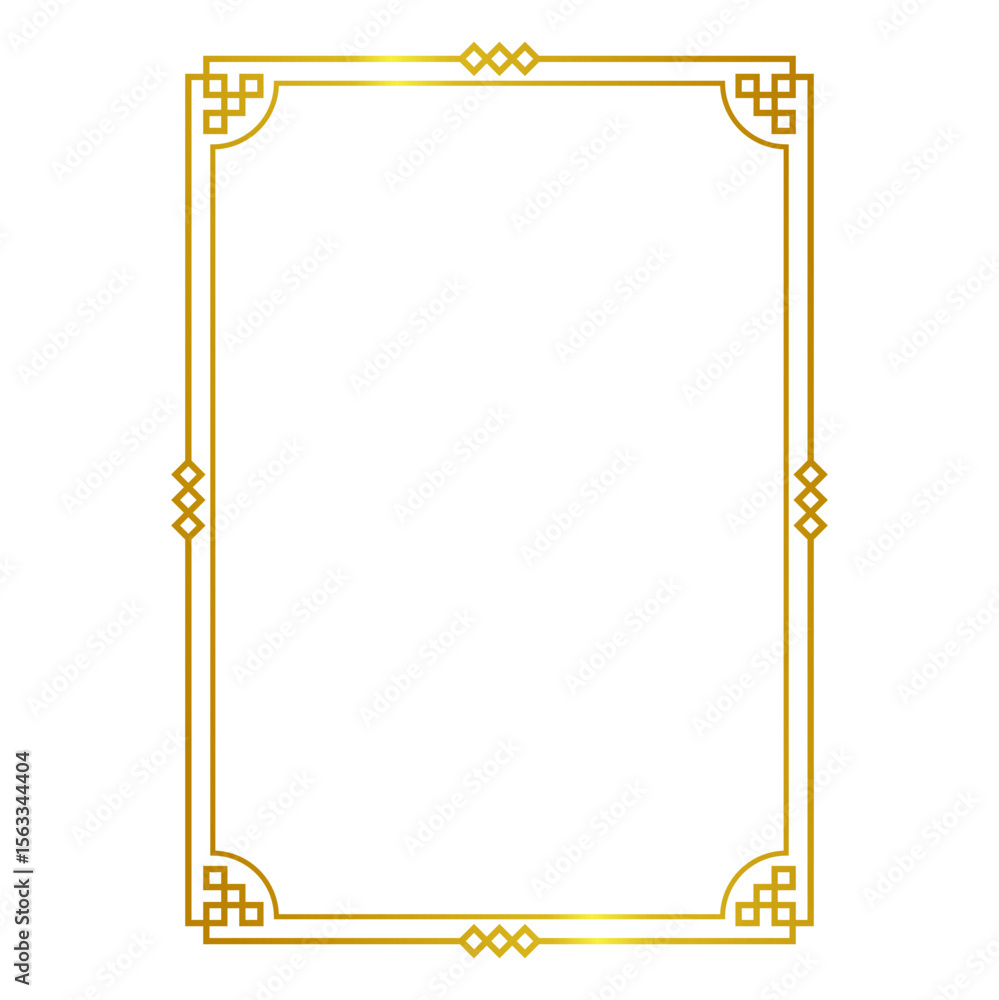 gold border frame vector.eps Stock Vector | Adobe Stock