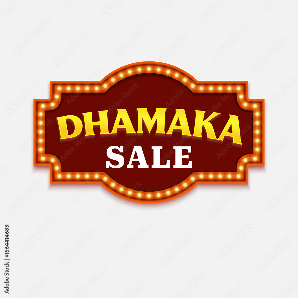 Dhamaka Sale Banner – Flash Sale Promotion Design Stock Photo | Adobe Stock