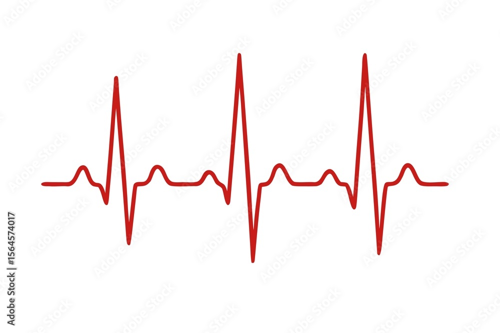 Cardiac Rhythms A Visual Depiction of a Heartbeat Presenting the ...