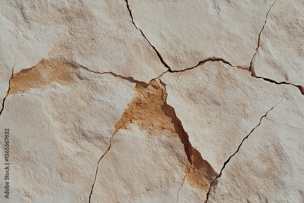 Cracked dry earth reveals impact of severe drought conditions Stock ...