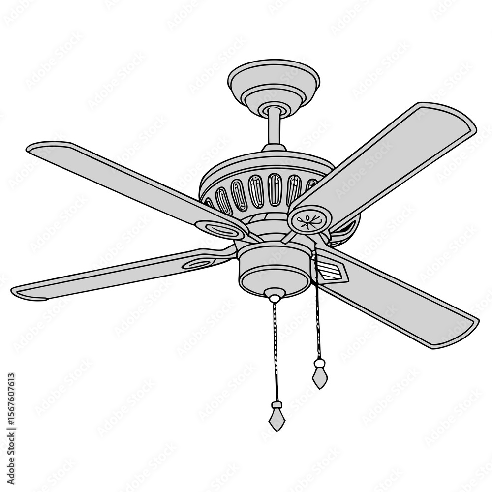 Ceiling Fan Electronic Device Icon High-Quality AI Vector Design for ...