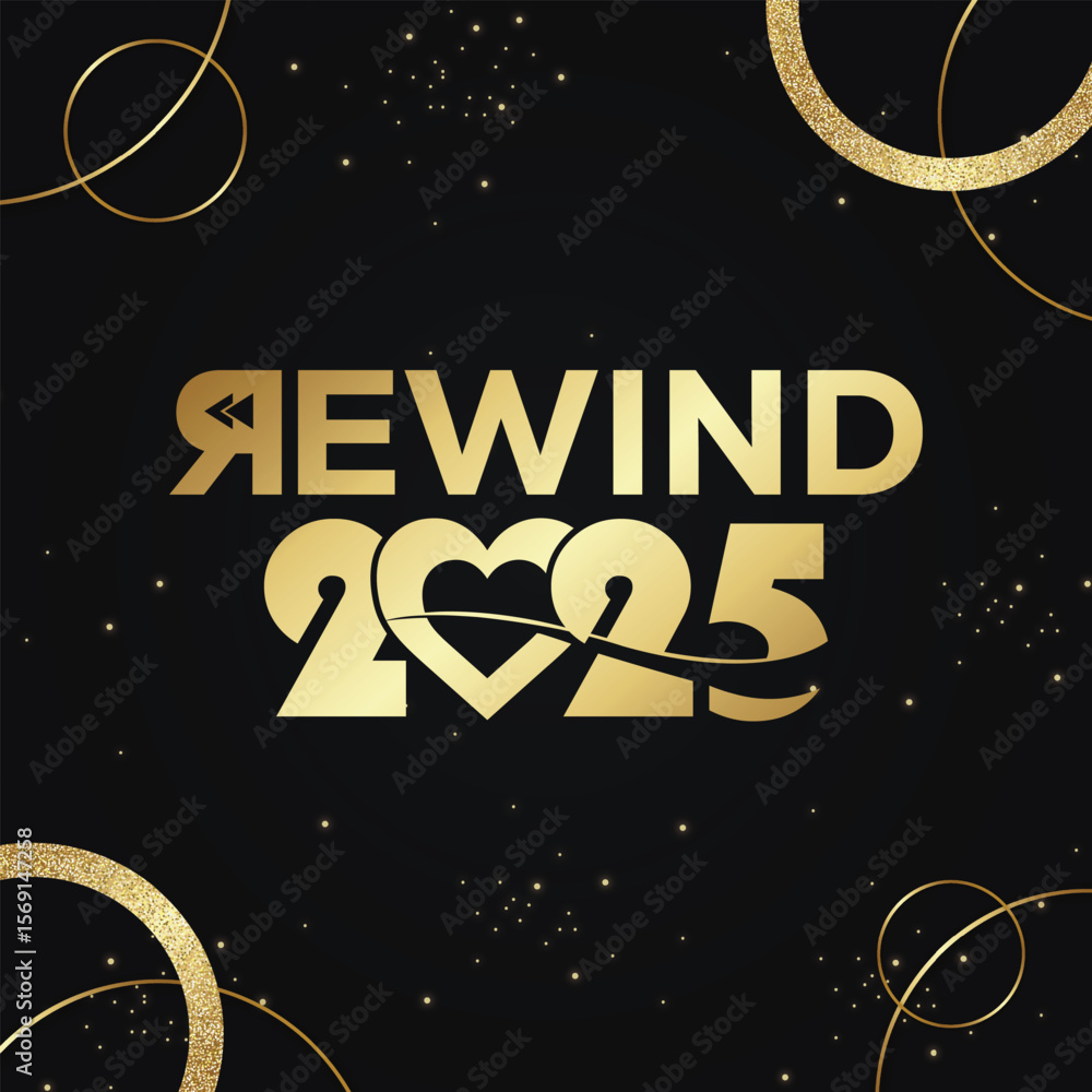 2025 year rewind, Concept words 2025 REWIND. 2025 RECAP Stock Vector | Adobe Stock