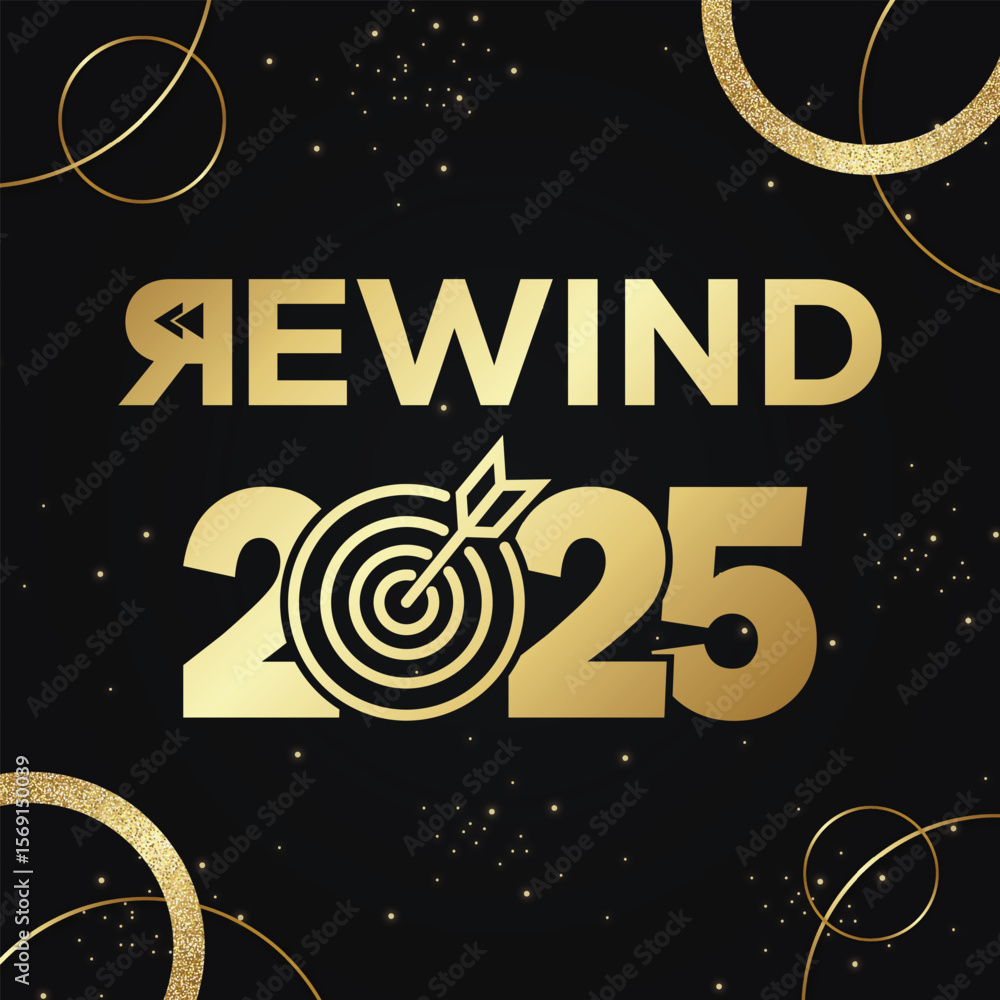 2025 year rewind, Concept words 2025 REWIND. 2025 RECAP Stock Vector ...