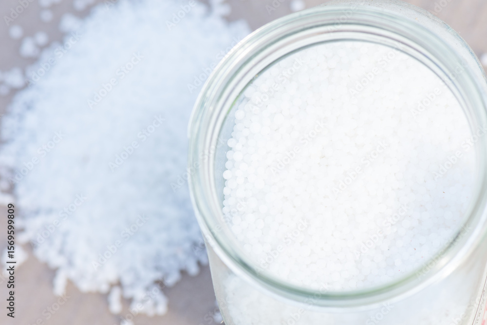 Urea granules (carbamide, CO(NH2)2) - nitrogenous mineral fertilizer ...