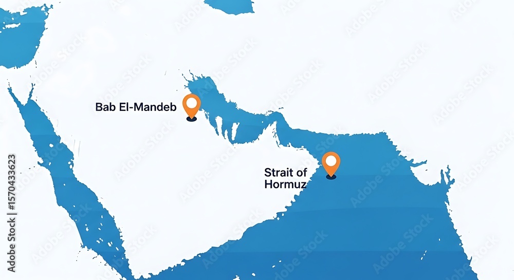 Stock-Illustration „Map highlighting the strategic significance of the ...