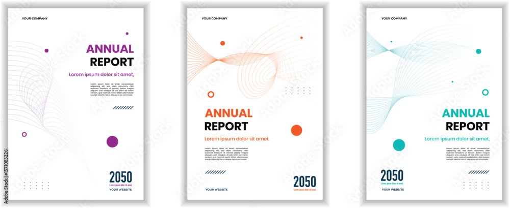 Business brochure cover template design and annual report or company ...