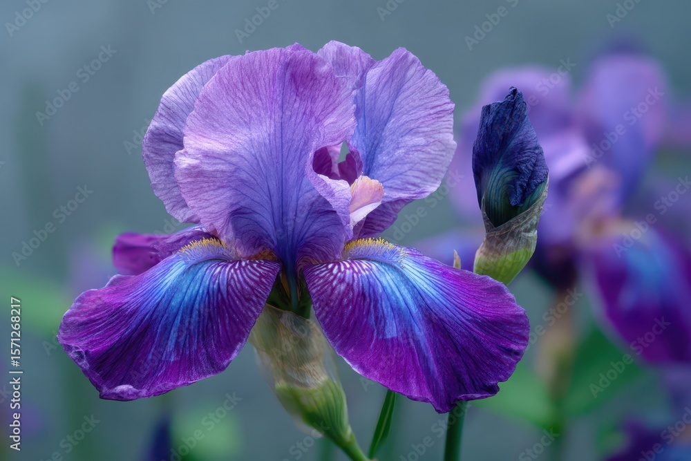 Iris is a genus of 260 to 300 flowering plant species known for their ...