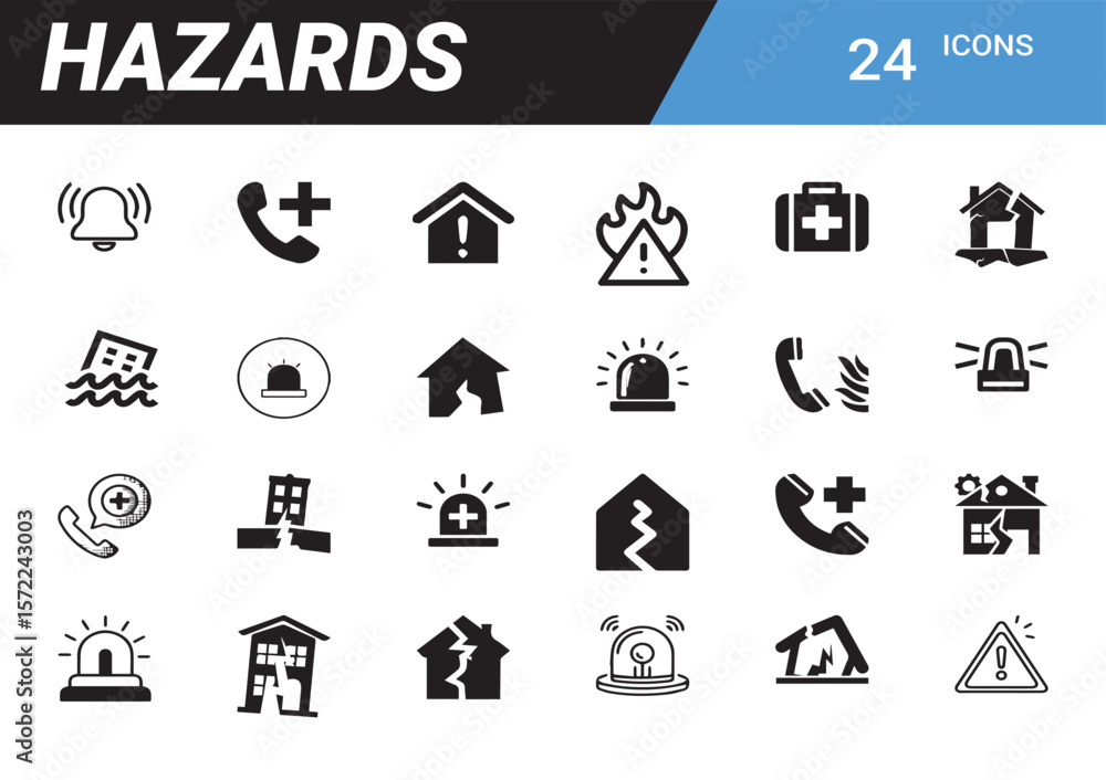 Hazard Icons: A comprehensive set of hazard icons, ideal for ...