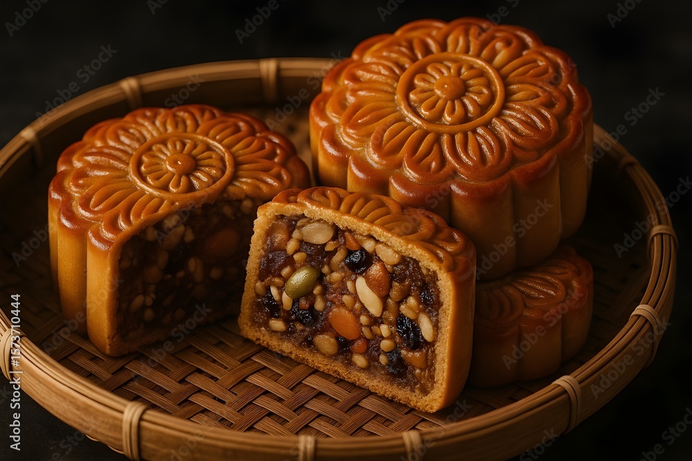 Bánh Trung Thu- Traditional Vietnamese baked mooncakes- Mid autumn ...