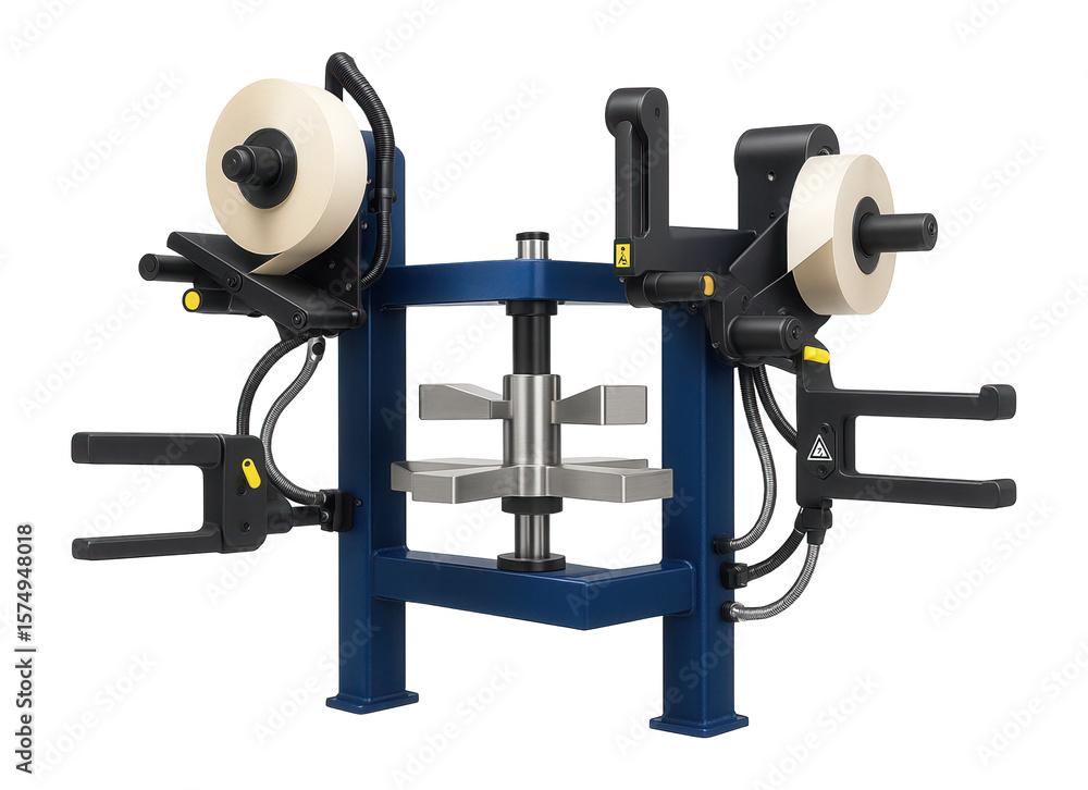 Multi-panel labeling machine with rotating fixtures for applying ...