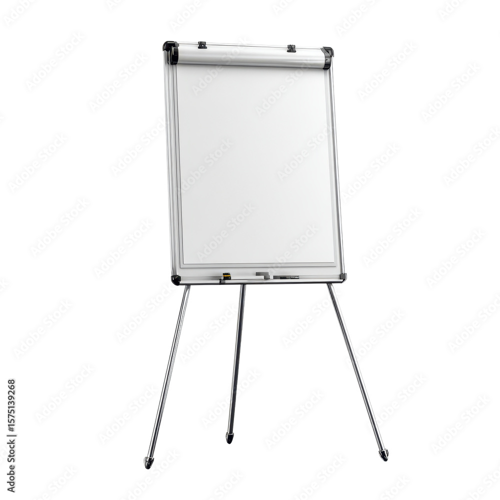 Versatile Whiteboard Flip Chart for Meetings and Presentations Stock ...
