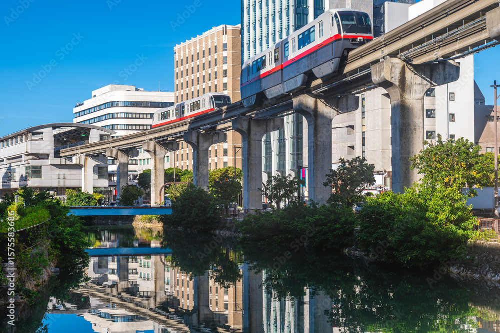 Okinawa Urban Monorail, aka Yui Rail, a monorail line serving the ...