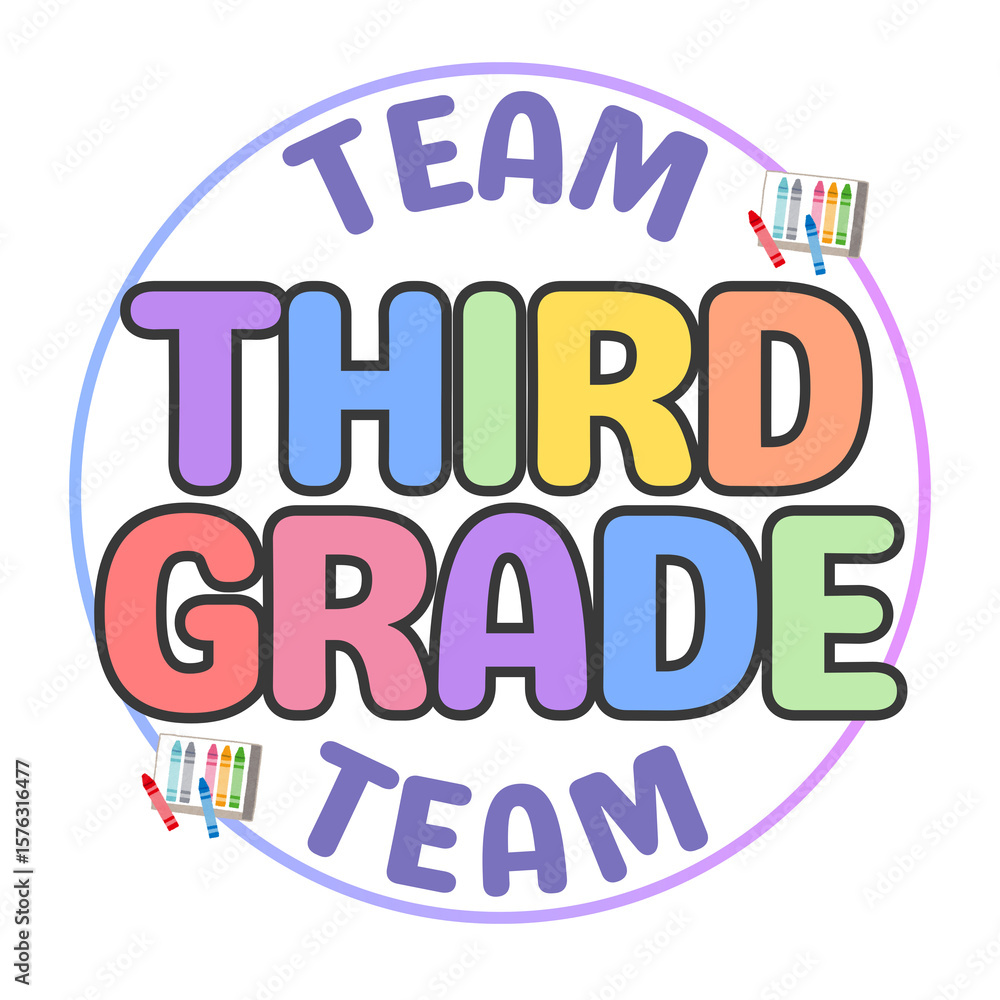 Team Third Grade | Grade 3 | Grade Three | Back To School | Team Shirt ...