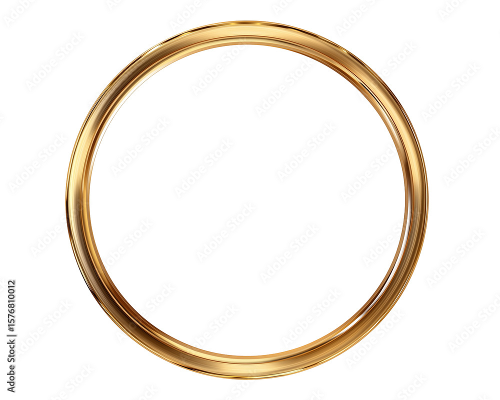 Circular gold frame element Stock Photo | Adobe Stock