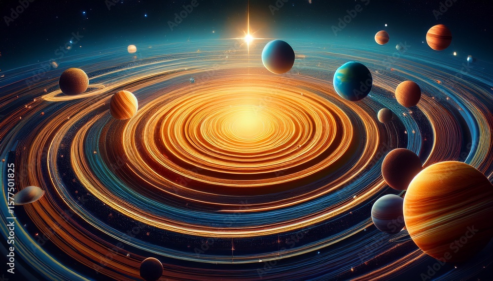 solar system generated ai Stock Photo | Adobe Stock