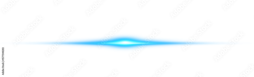 Horizontal Rays of blue light on transparent background.Laser beams png ...