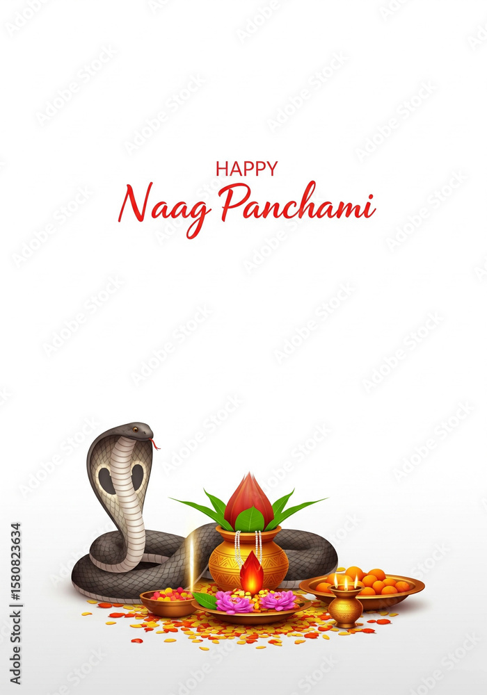 Naag Panchami background design, Naag Panchami festival banner ...