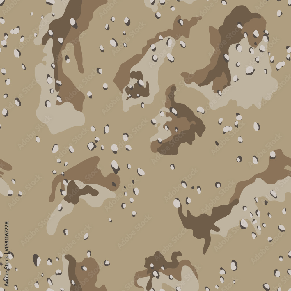 Desert camouflage military pattern. Vector camouflage pattern for ...