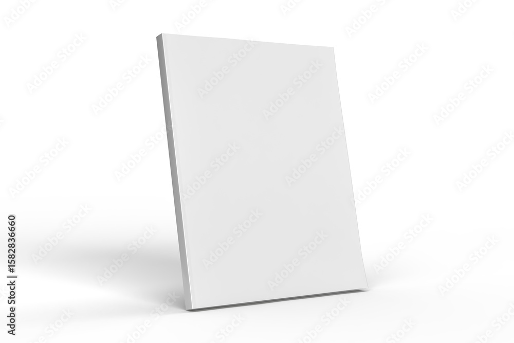 Blank Magazine or Book cover mockup design isolated on white background ...