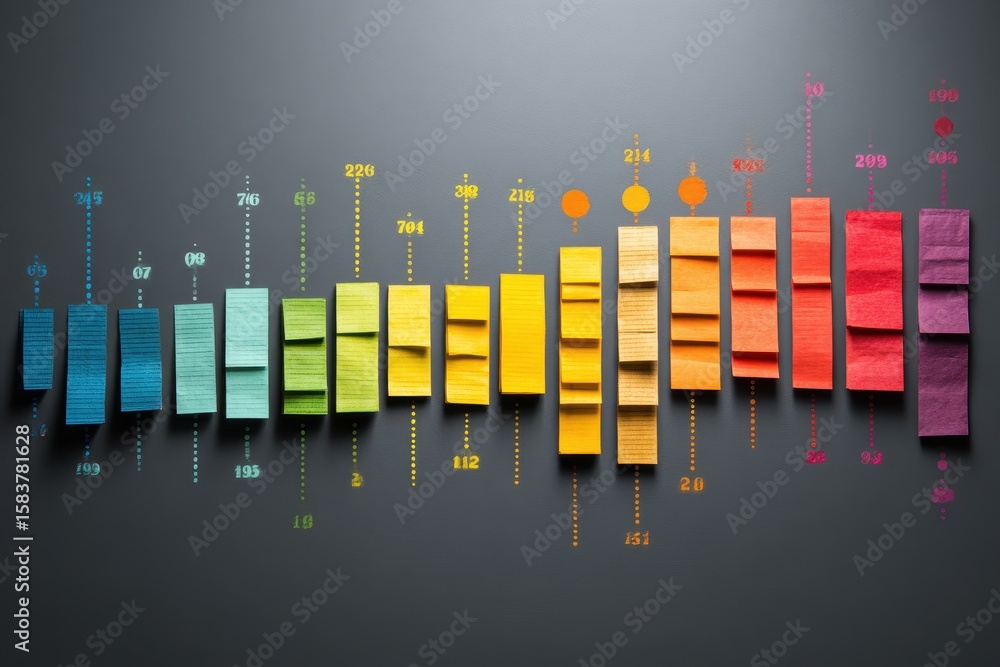 Document evolution timeline showcasing transformation and milestones ...
