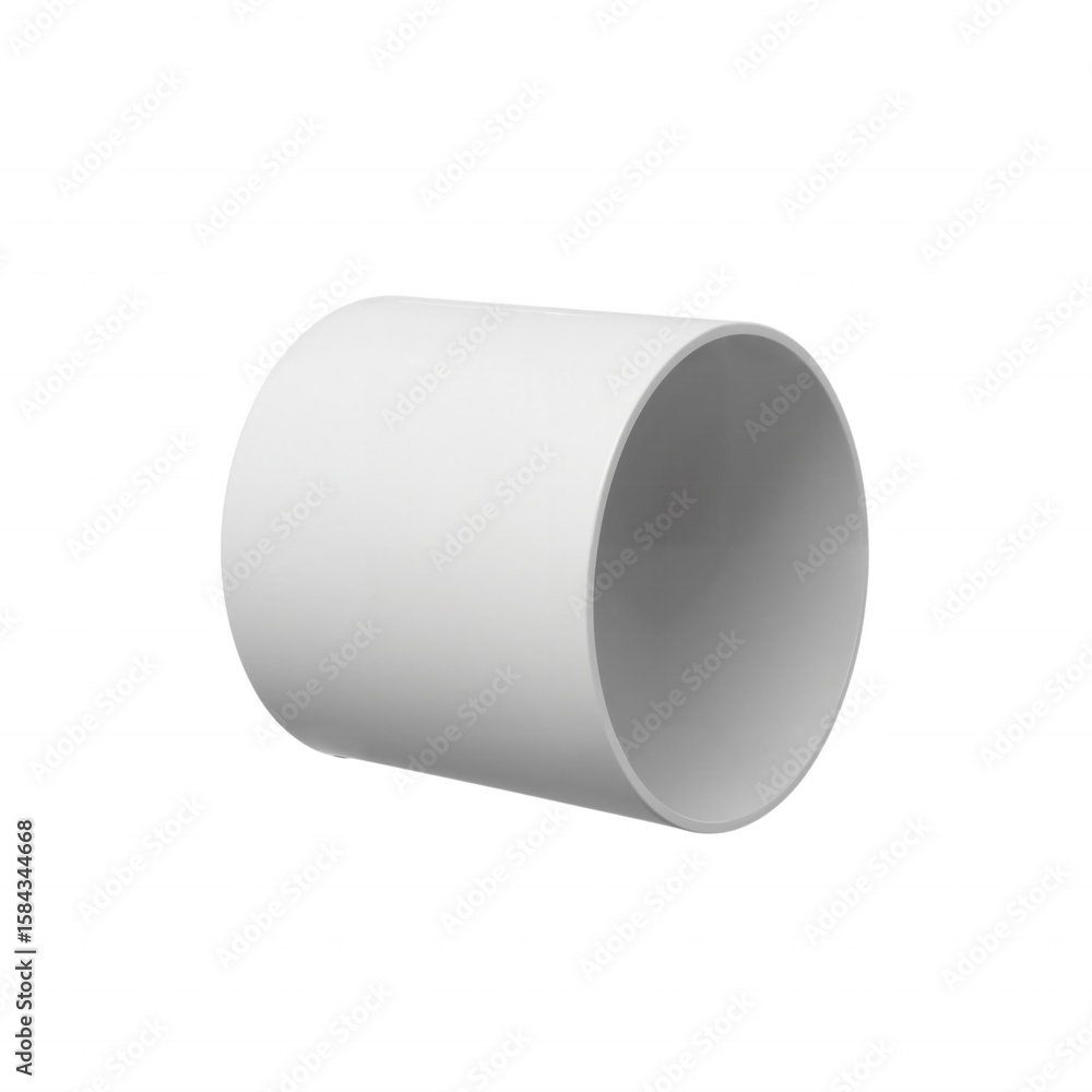 Off White PVC Pipe Coupling for Plumbing and Industrial Use Stock Photo ...