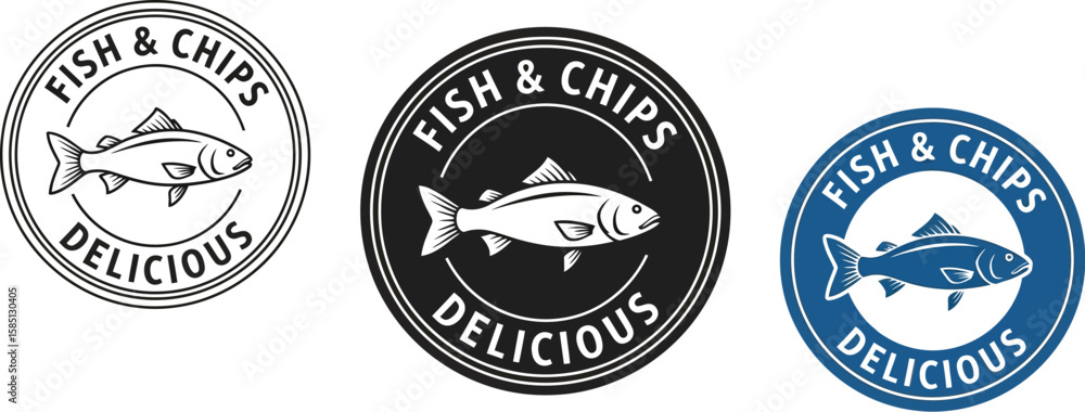 Enjoy delicious fish and chips with this appealing collection of ...