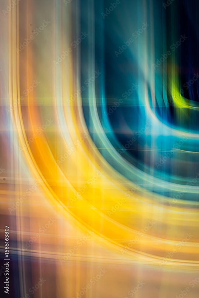 Stock-Foto „A digital abstract art piece featuring vibrant, overlapping ...