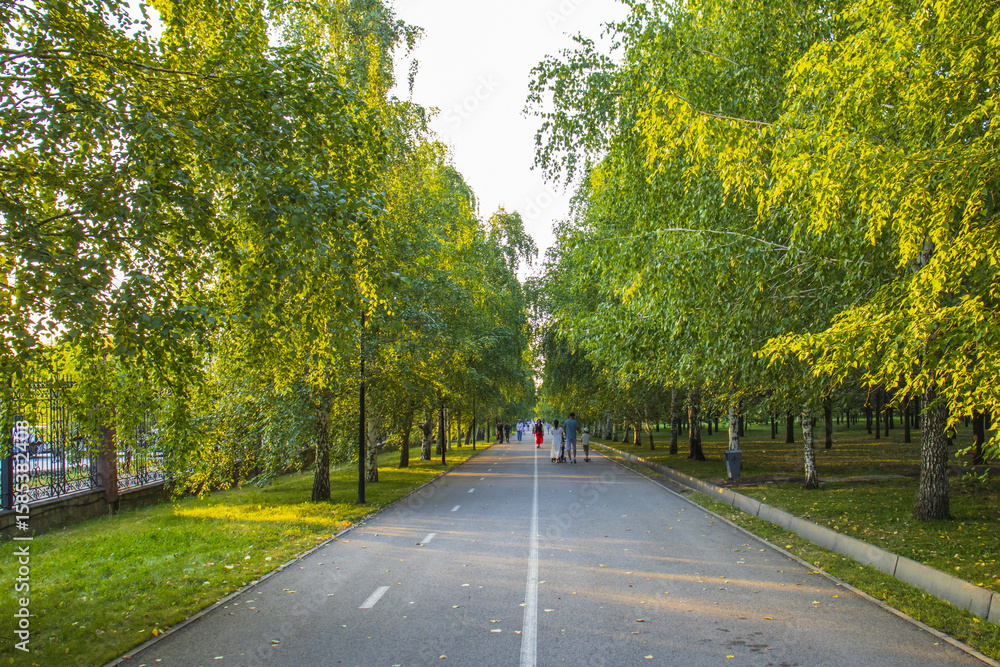 Almaty City Kazakhstan 3 July 2025. Al Farabi Avenue, First President's ...