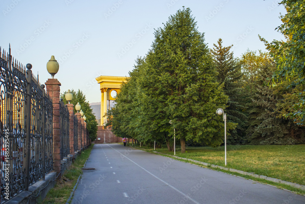 Almaty City Kazakhstan 3 July 2025. Al Farabi Avenue, First President's ...