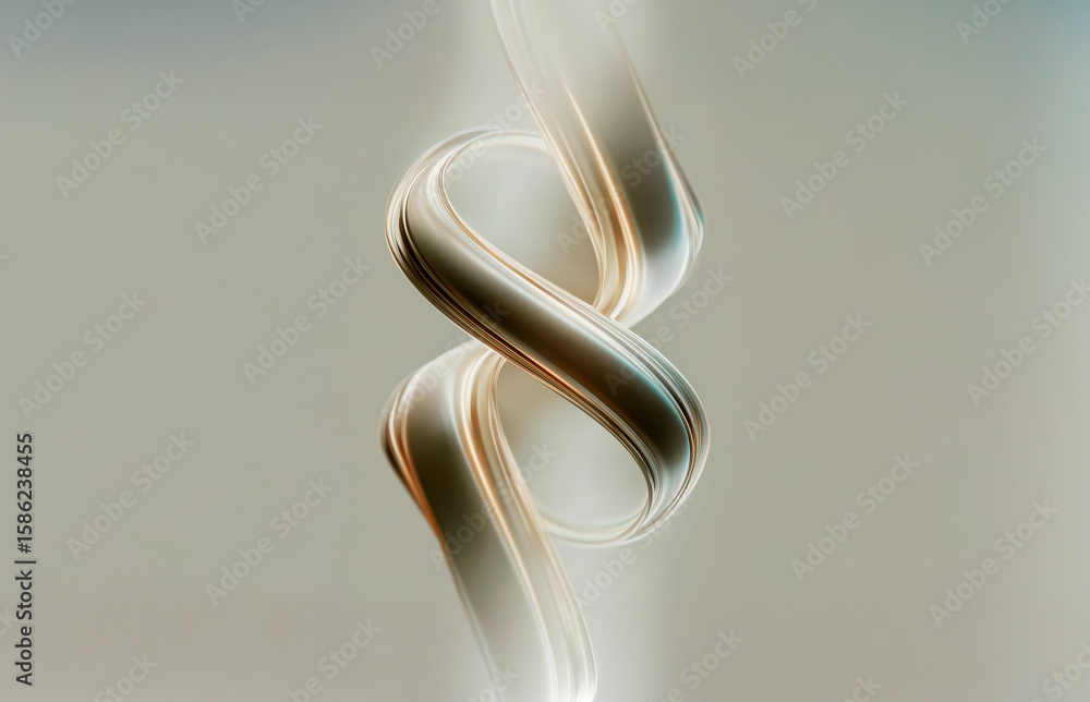 Ai generated symbol of infinity with high speed cloth motion. Concept ...